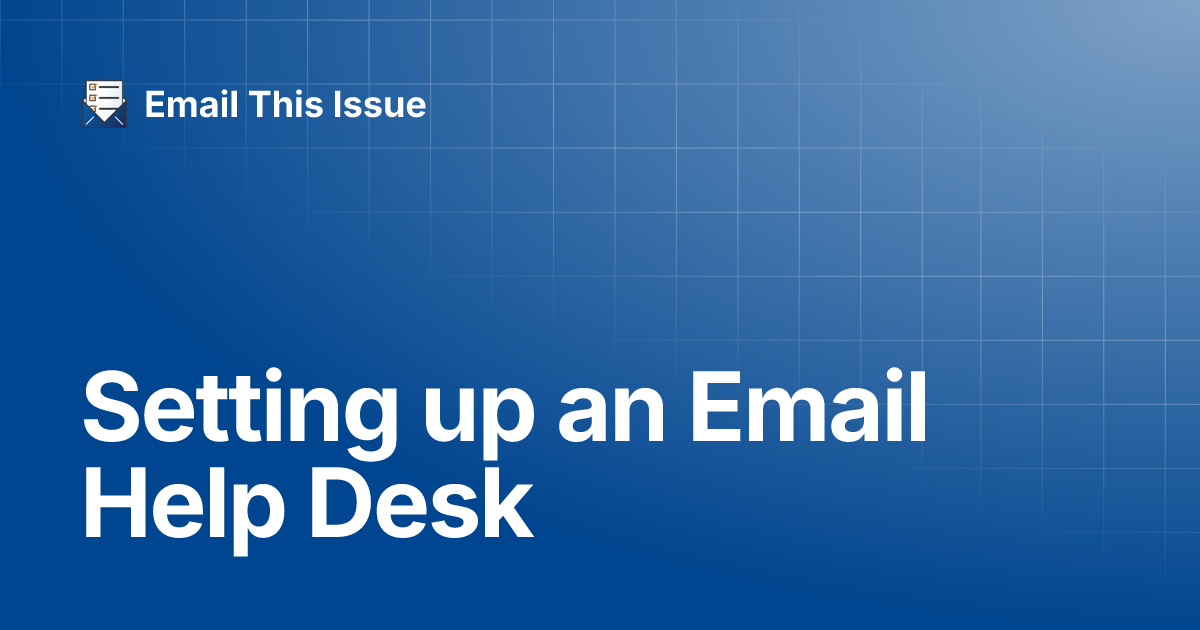Setting up an Email Help Desk | Email This Issue - for Jira Server/Data ...